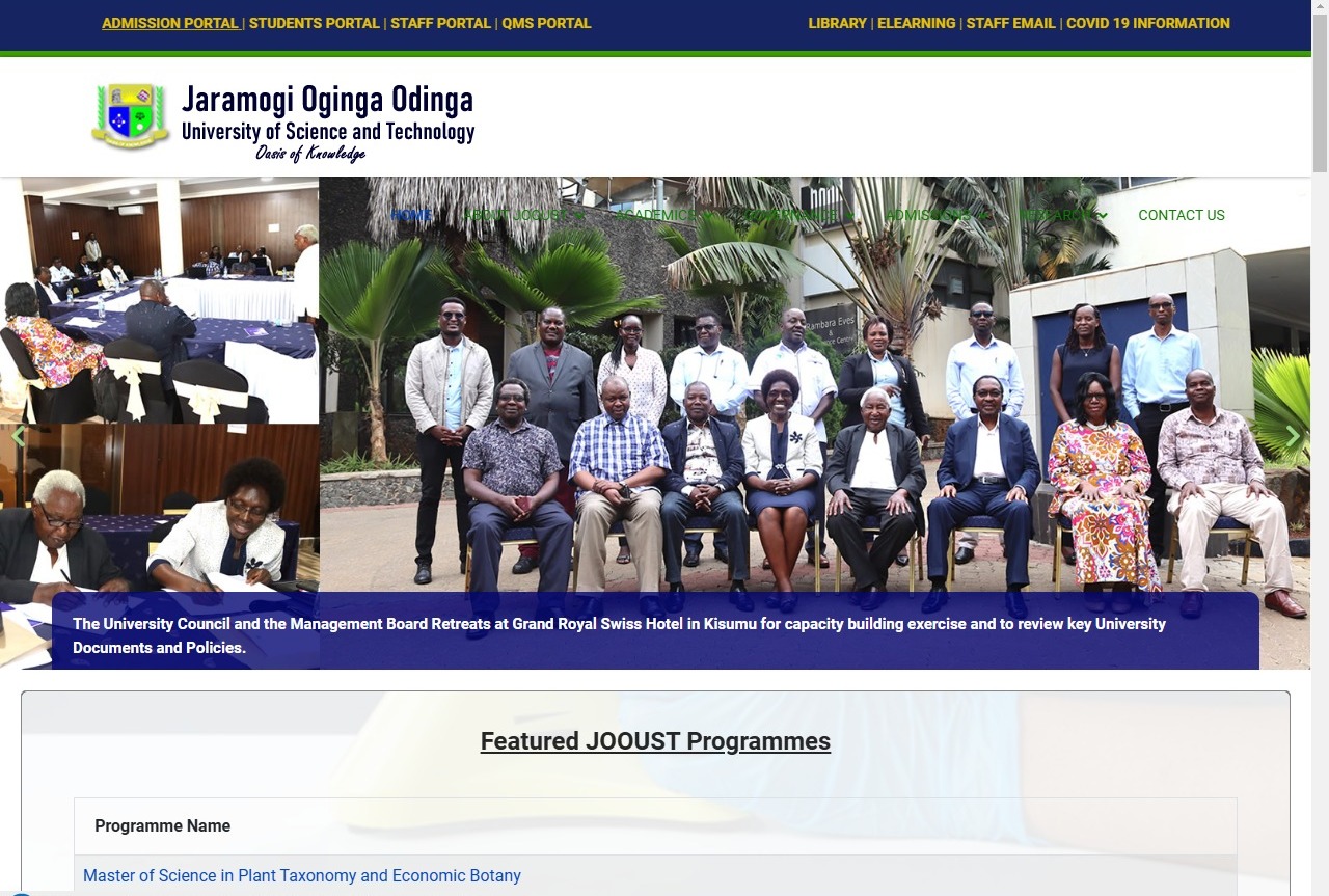 JOOUST Student Portal 2025 - Online Jobs Kenya | ZangCash